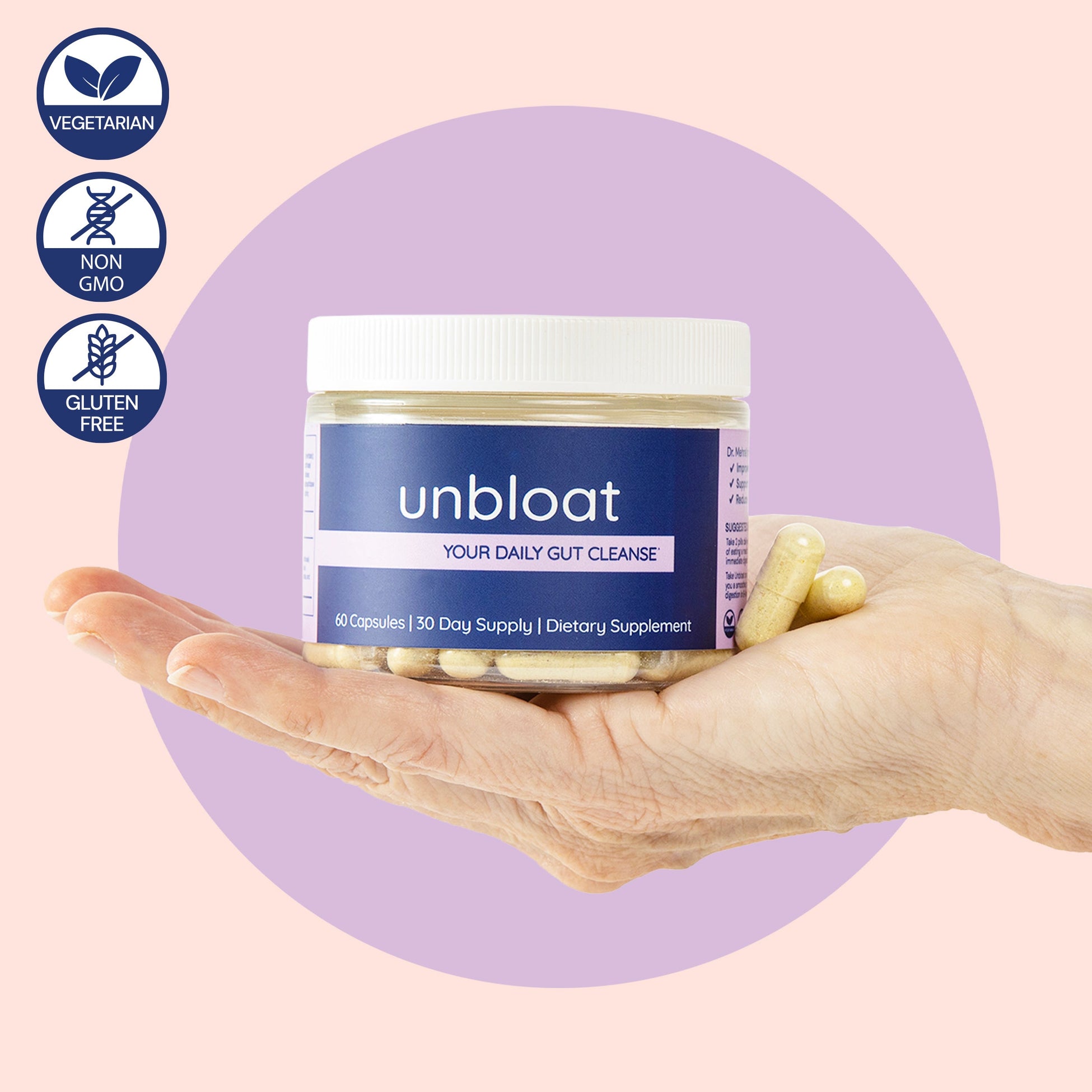 Unbloat - Beat Bloating for Good with 40 Powerful Ingredients